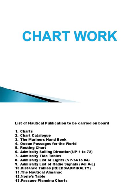 Chart Work Pdf Navigation Geomatics