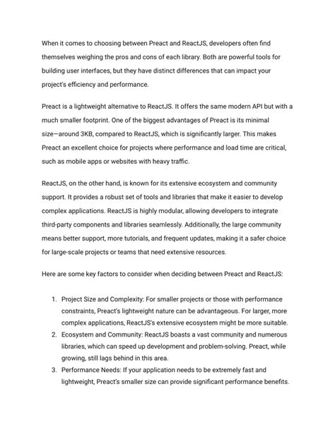 Ppt Preact Vs Reactjs Key Differences And Benefits Explained Powerpoint Presentation Id