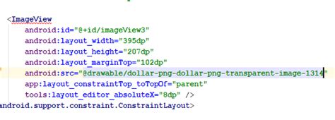 Imageview In Android Studio The Image Not Showing In The Display