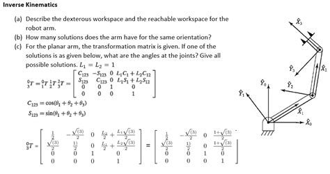Solved Inverse Kinematics A Describe The Dexterous