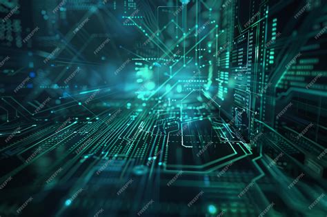 Premium Photo Abstract Background Showcasing It Technology Illustrating Complexity And Innovation