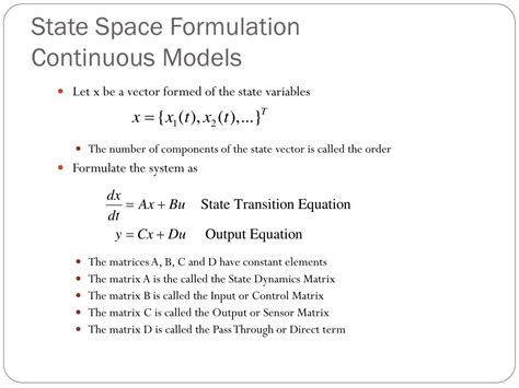 ppt state space models powerpoint presentation free download id