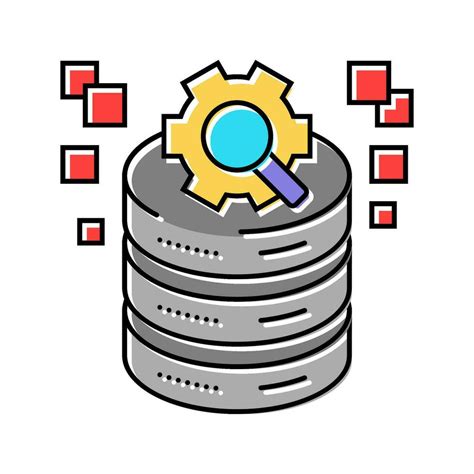 Query Optimization Database Color Icon Vector Illustration 35273730