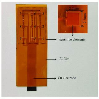 A Photo Of The Temperature Sensor Array Where Each Sensor Element Is Download Scientific