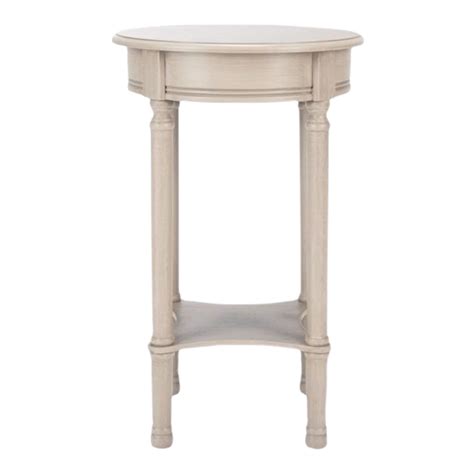 Tinsley Round Accent Table Greige Chairish