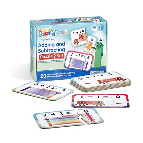 Hand2mind Numberblocks® Adding And Subtracting Puzzle Set Math Puzzles Counting Games