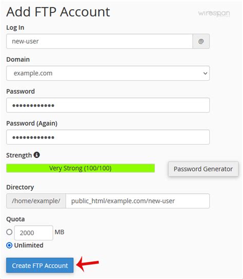 How To Create An Ftp Account In Cpanel Knowledge Base Wirespan