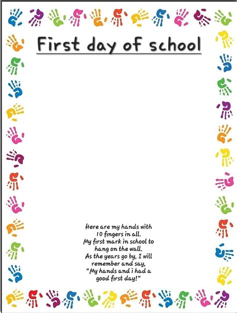 First Day Of Vpk Activities
