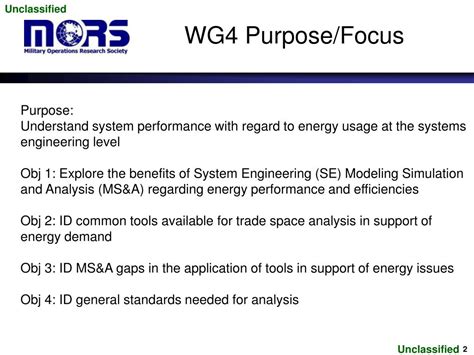 PPT MORS Power And Energy Workshop Working Group 4 Modeling And Simulation For Systems
