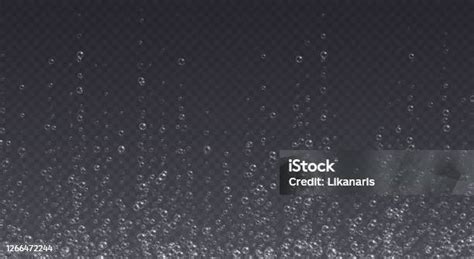 어두운 배경에 고립 된 수중 탄산 음료 소다 또는 샴페인 탄산 음료 물에 대한 스톡 벡터 아트 및 기타 이미지 물 맥주 다이빙 Istock