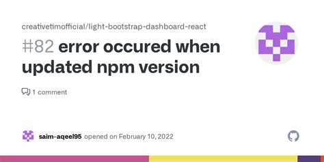 Error Occured When Updated Npm Version Issue Creativetimofficial Light Bootstrap