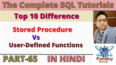 65 Difference Between Stored Procedure And User Defined Function In Sql In English By