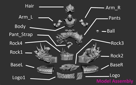 Goku Dragon Ball Z 3d Model 3d Printable Cgtrader