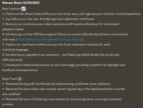 Analyst Builder On Linkedin Release Notes For 12292023