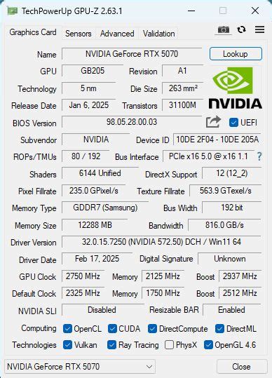 Nvidia Geforce Rtx 5070 Reviews Blackwell Gb205 Geeks3d