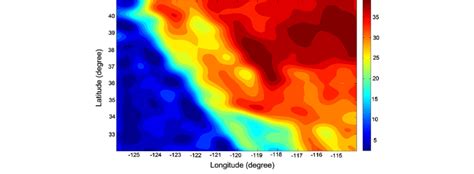 Moho Depth Variations Of The Test Area Values Are Given In Km Download Scientific Diagram
