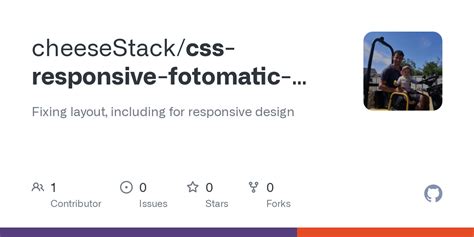Github Cheesestackcss Responsive Fotomatic Codecademy Fixing Layout Including For