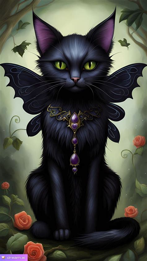 Pin By Charlotte Henley Babb On Magic Witchy Art Black Cat Art Cute