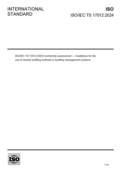 ISO IEC TS 17012 2024