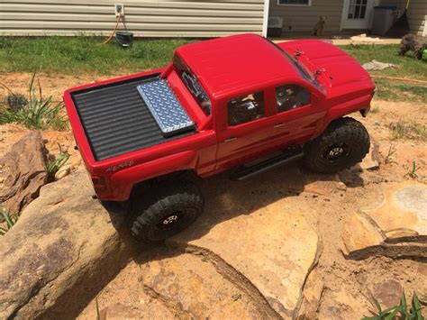 Axial Scx With A Red Chevrolet Silverado Body Rc Drift Cars