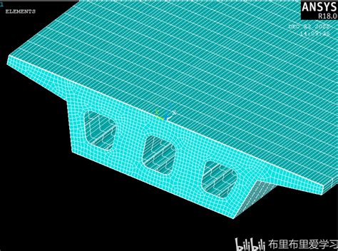 Ansys Apdl 钢箱梁 板壳单元 带桥面铺装 哔哩哔哩