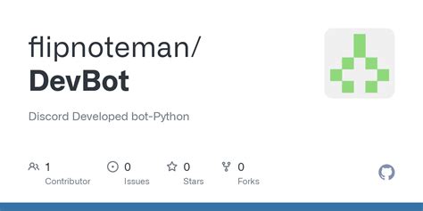 Github Flipnotemandevbot Discord Developed Bot Python