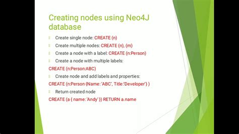 Creating Nodes And Relationship In Neo4j Youtube