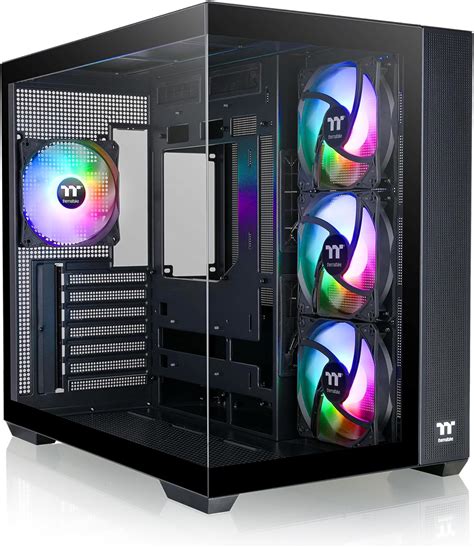 Thermaltake View 380 Tg Argb Black Atx Case 4x120mm Argb Fans Included