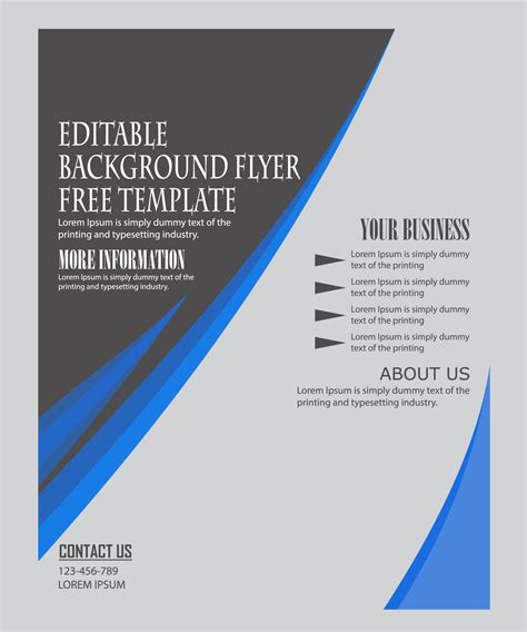 Free Background Flyer Template Vector Design 11448680 Vector Art At