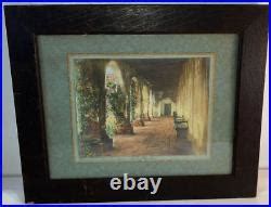 Mission San Juan Capistrano Ivy Corridor Silver Gelatin Hand Tinted