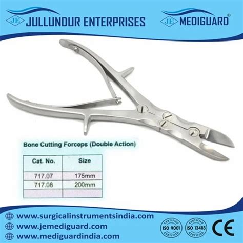 Mediguard Stainless Steel Bone Cutting Forceps Double Action For Hospital Size 175mmm200mm