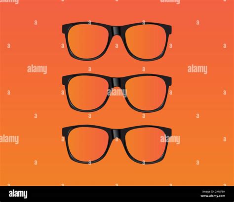 Realistic Vintage Sunglasses Isolated Vector Illustration Stock Vector
