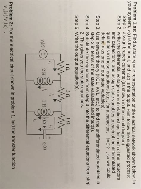 Solved Problem 1 Ss Find A State Space Representation Of