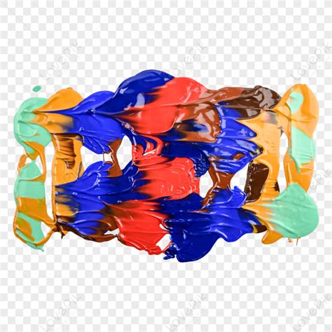 깨끗한 색상의 밝은 액체 페인트 물감 일러스트빨간색깔 Png 일러스트 무료 다운로드 Lovepik