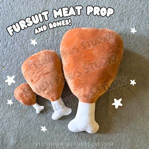 Bone Plush Prop Furry Etsy