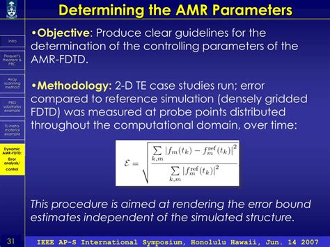 Ppt Efficient Finite Difference Time Domain Modeling Of Driven Periodic Structures Powerpoint