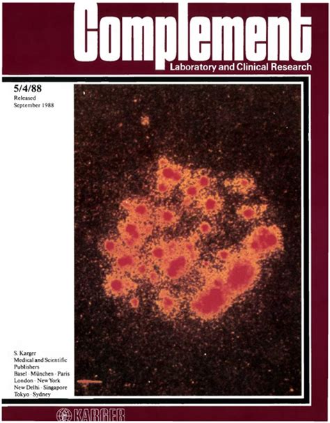 Interaction Between C3 Nephritic Factor And Erythrocyte Membranes Complement Karger Publishers