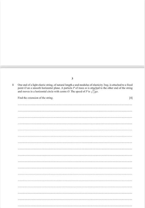 Solved One End Of A Light Elastic String Of Natural Chegg