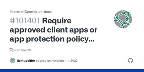 Require Approved Client Apps Or App Protection Policy With Mobile