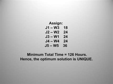 Assignment Problem Ppt Technology And Computing