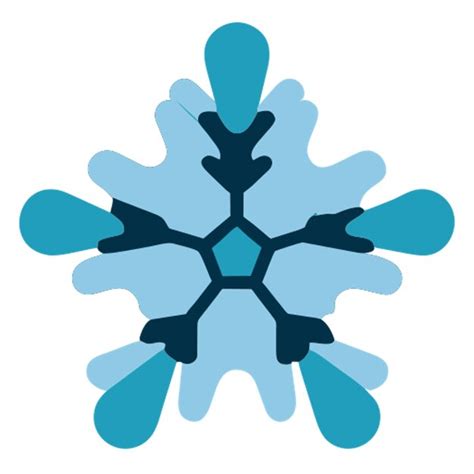 Premium Vector Winter Icon Colored Shapes