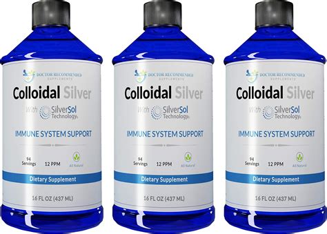 Colloidal Silver Liquid 12 Ppm Premium Silver Solution 60 Mcg Per Serving All