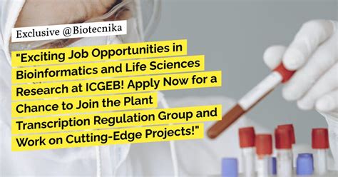 Biotecnika On Linkedin Exciting Job Opportunities In Bioinformatics