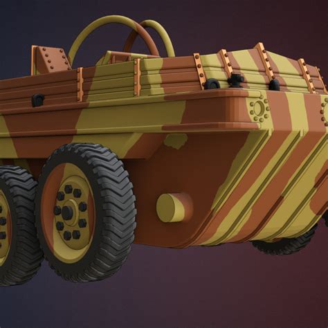 3d Printable Terrapin 4 Ton Amphibian Uk Ww2 By Wargame3d