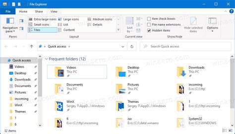 Enable Or Disable Compact Mode In File Explorer In Windows 10