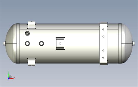 水平空气接收器5l Iges 模型图纸免费下载 懒石网
