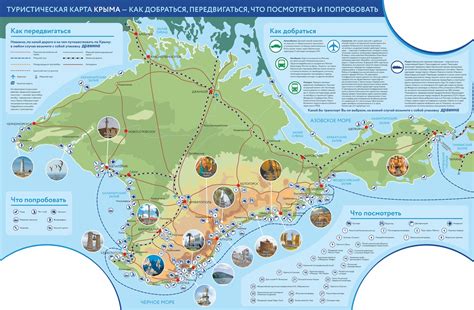 Туристическая карта Крыма Пикабу
