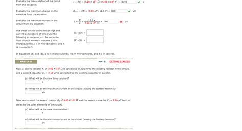 Solved Example Charging A Capacitor In An RC Circuit Chegg Com