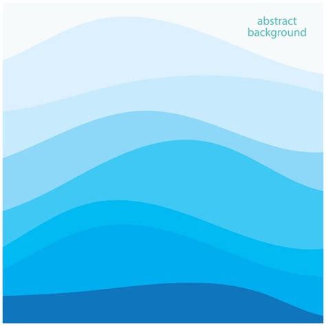 Premium Vector Blue Wave Vector Abstract Background Flat Design Stock Illustration