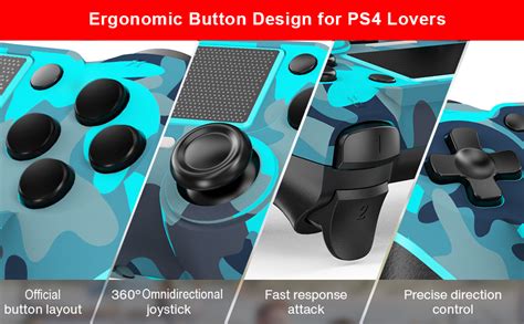 Riscvma Wireless Controller For Ps4 Game Controller For Ps4 Compatible With Ps4proslimpc